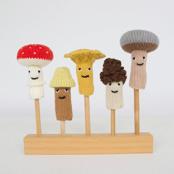 Finger Puppet Mushrooms (set 5) – Blabla Kids