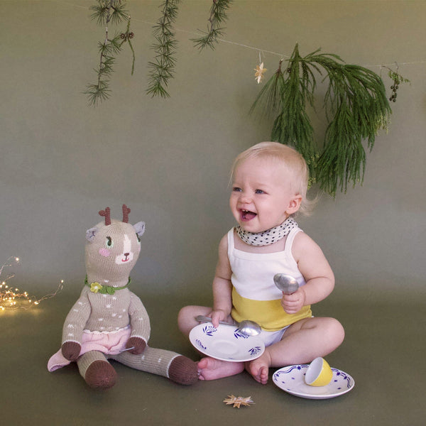 Hazel the Deer – Hand Knit Stuffed Animal Doll – Blabla Kids