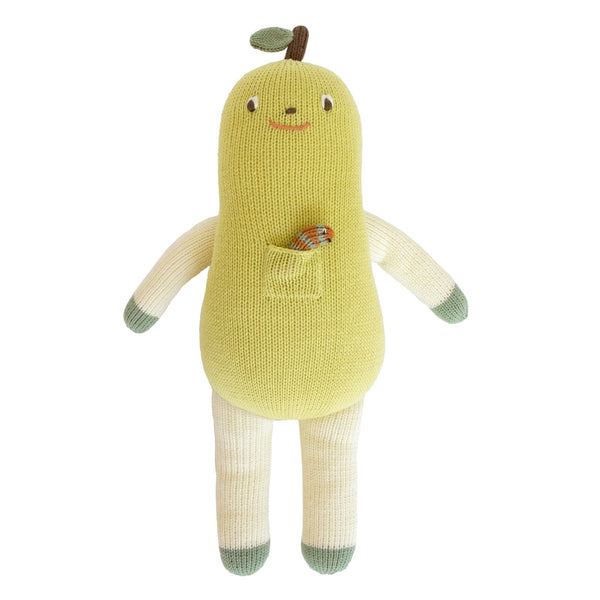 Bartlett the Pear – Hand Knit Stuffed Animal Doll – Blabla Kids